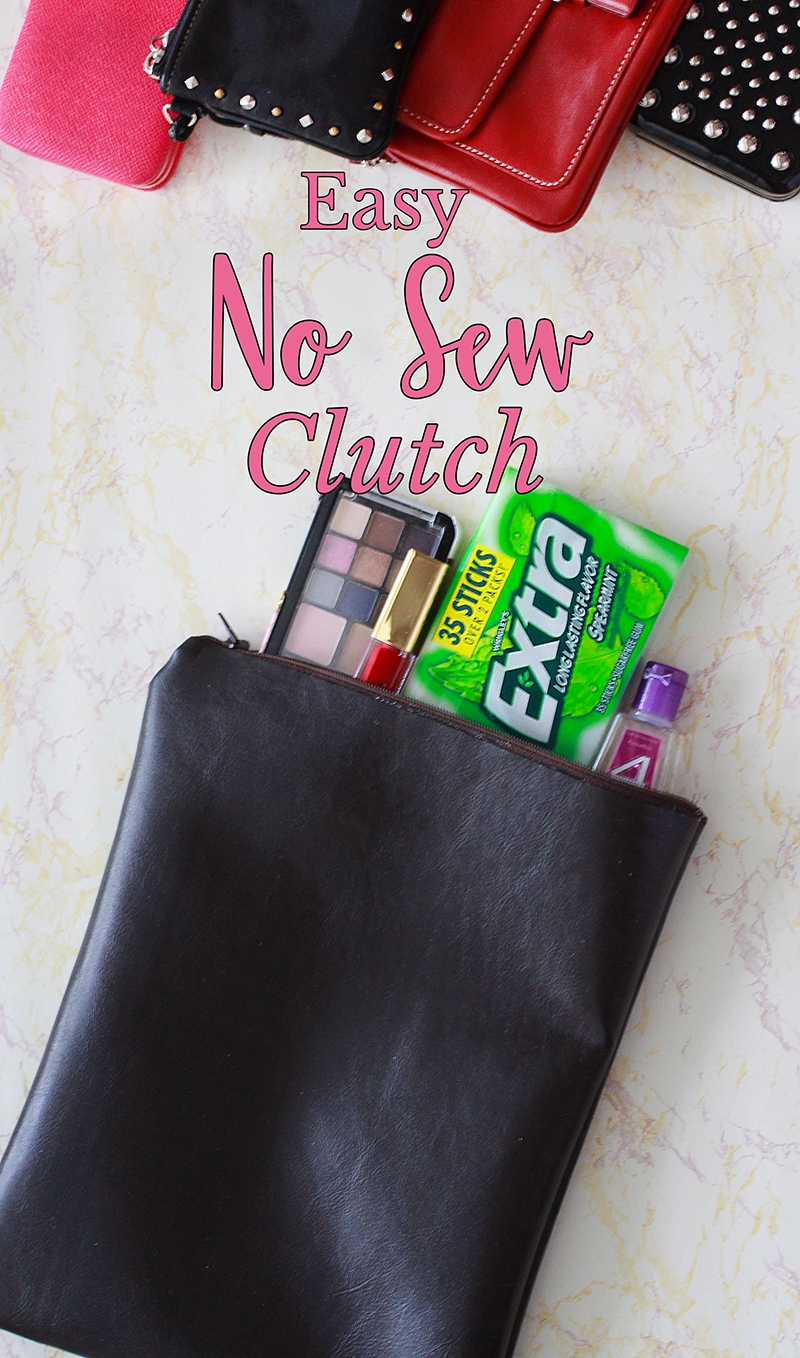 Easy No Sew DIY Clutch Purse - Just Tiki
